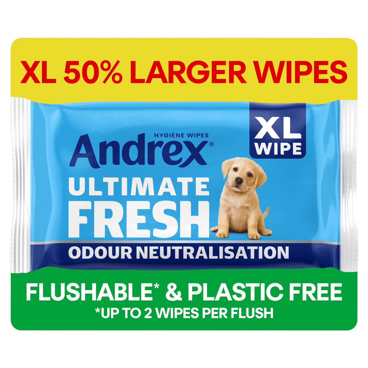 Andrex Ultimate Fresh Flushable XL Hygiene Wipes - Ocado