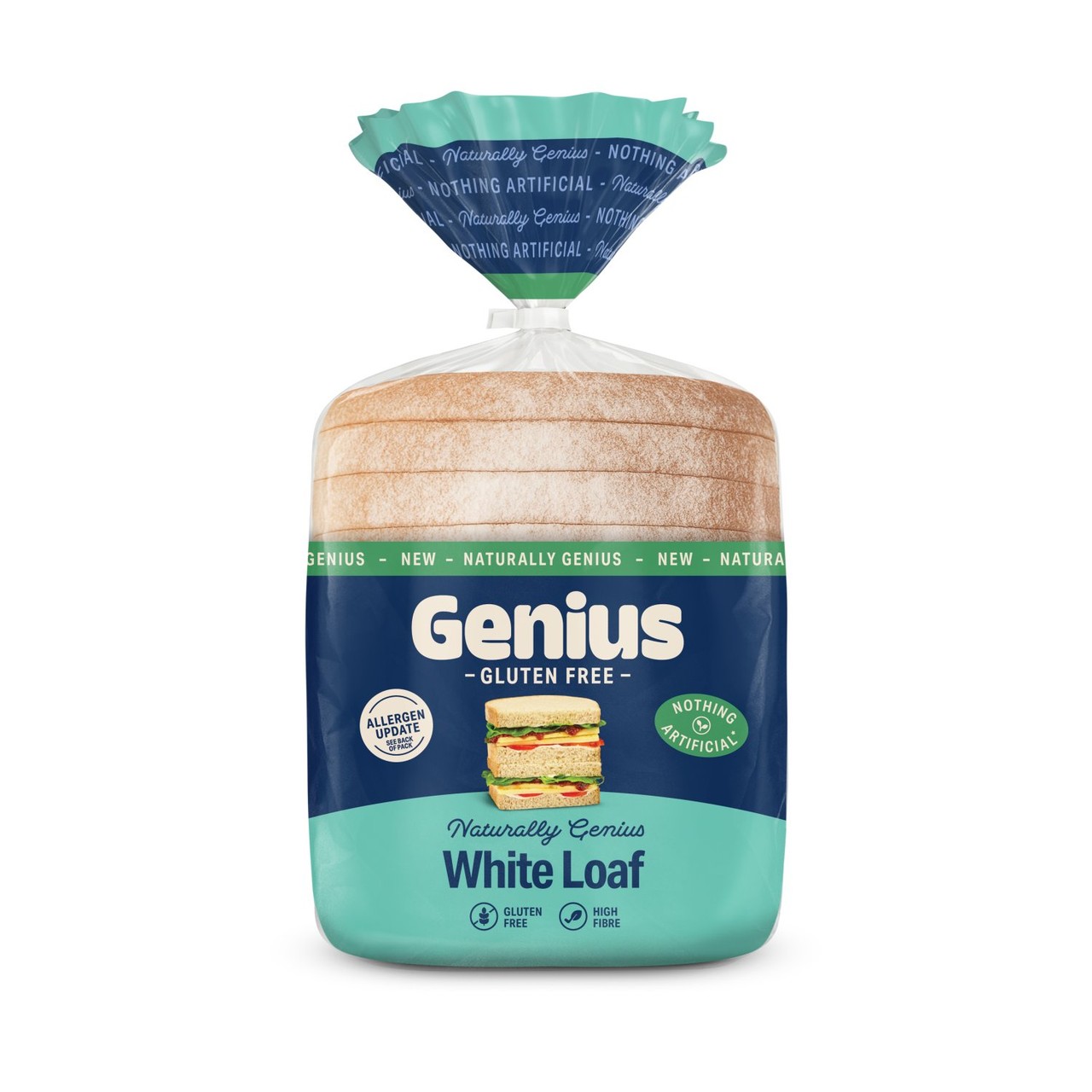 Genius - Naturally Genius Gluten Free White Loaf - Ocado