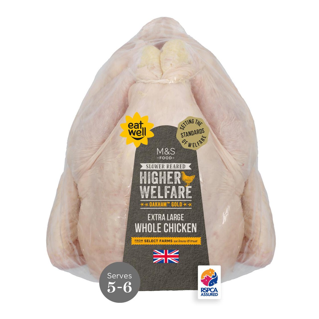 M&S Oakham Gold Extra Large Whole Chicken - Ocado