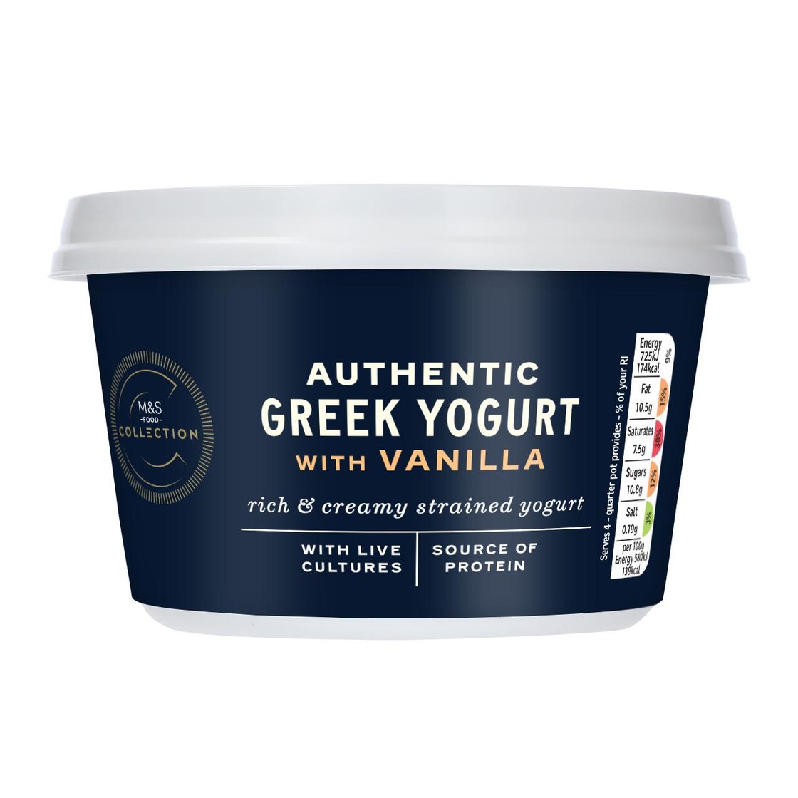 M&S Collection Greek Yogurt With Vanilla - Ocado