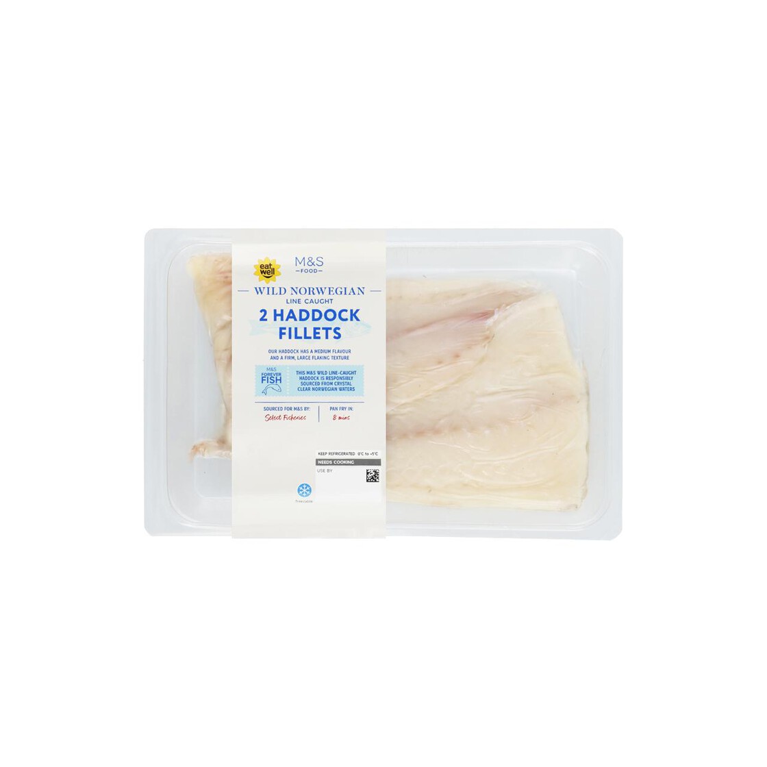 M&S Haddock Fillets Skinless & Boneless - Ocado