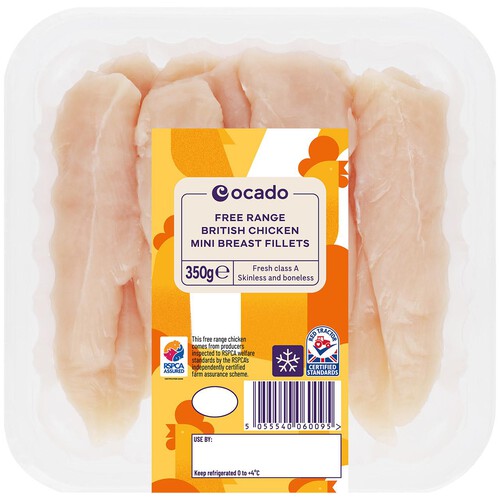 Ocado Free Range British Chicken Breast Mini Fillets - Ocado