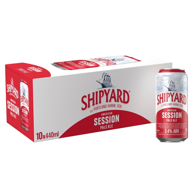 Shipyard Session American Pale Ale Cans - Ocado