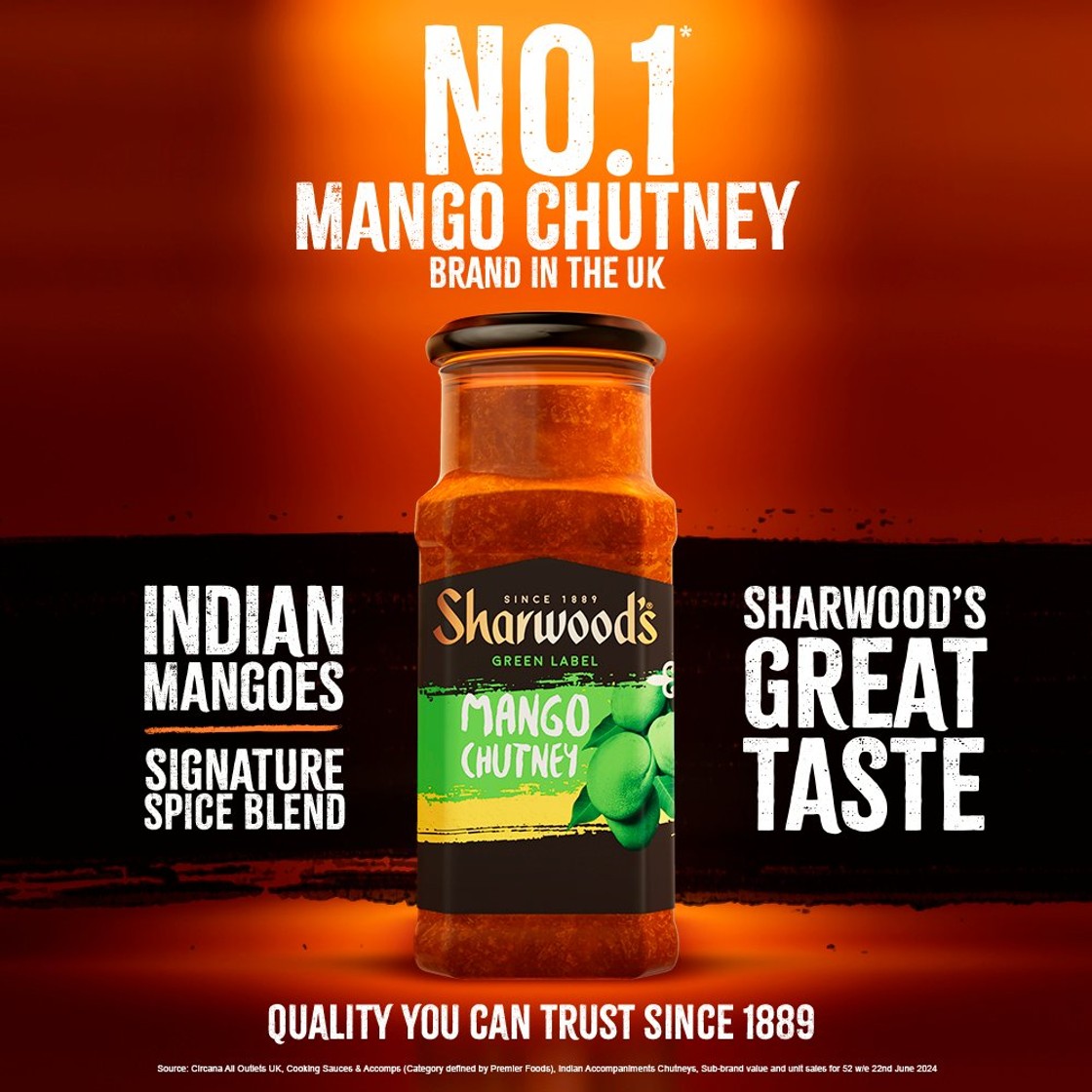 Sharwood's Green Label Mango Chutney - Ocado