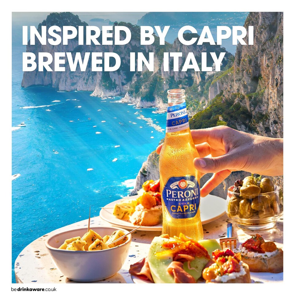 Peroni Stile Capri Beer Lager Bottles - Ocado