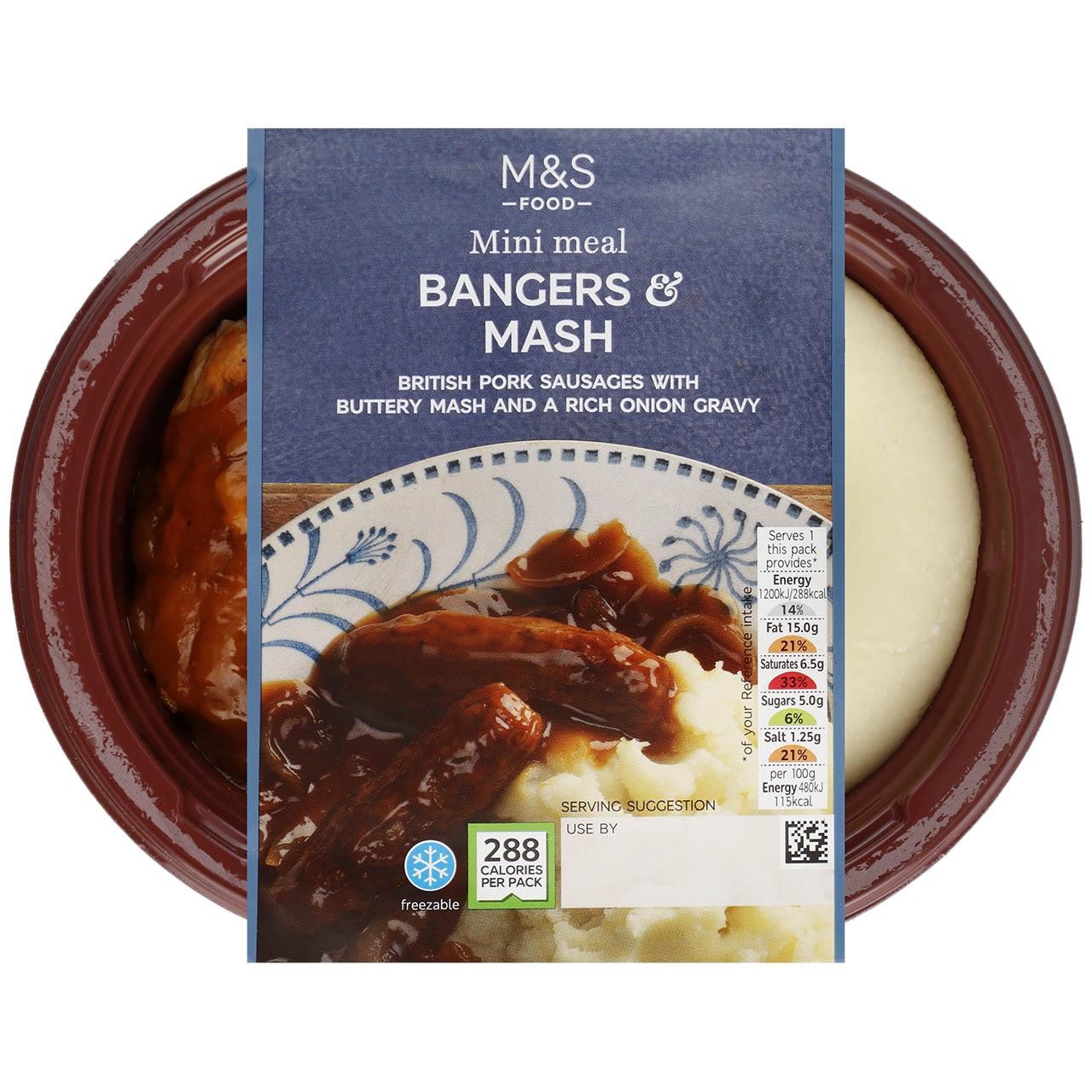 M&S Bangers & Mash Mini Meal - Ocado