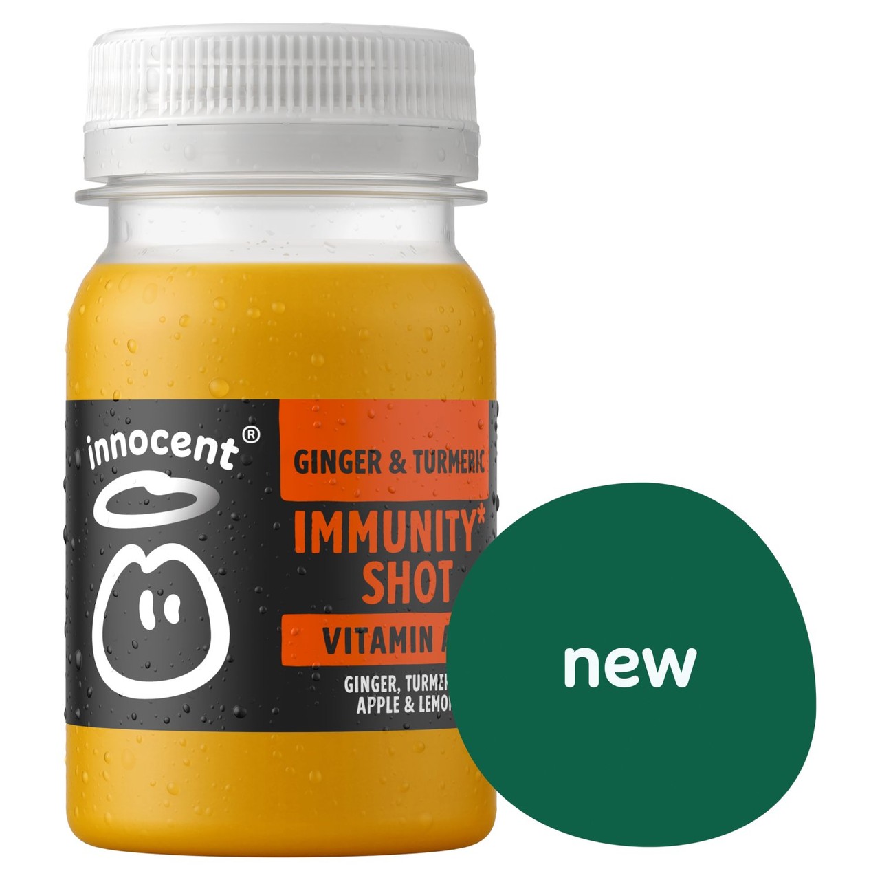 Innocent Immunity, Ginger, Turmeric, Apple & Lemon Shot - Ocado