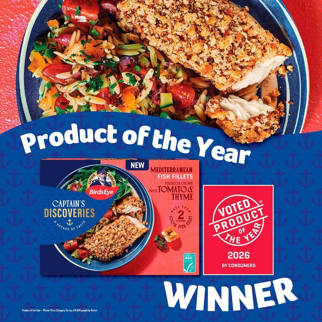 Birds Eye 2 ASC Tomato & Thyme Fish Fillets - Ocado