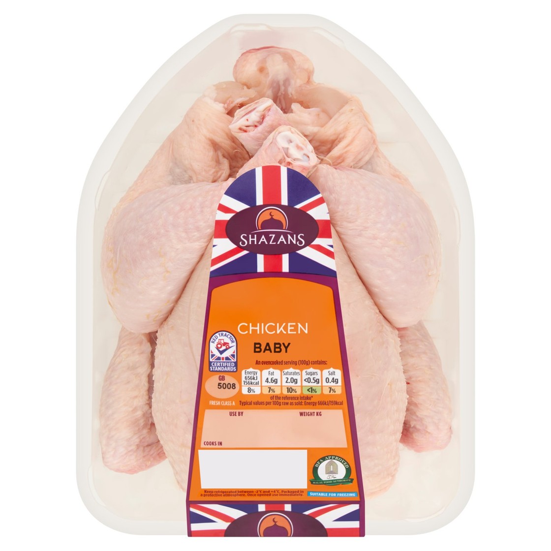 Shazans Chicken Whole Small Bird - Ocado
