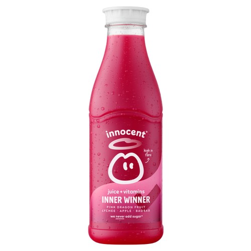 Innocent Plus Inner Winner, Dragon Fruit & Lychee Juice with Vitamins ...