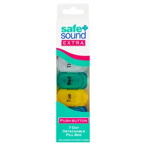 Safe & Sound 7 Day Pop Open Pill Box - Ocado