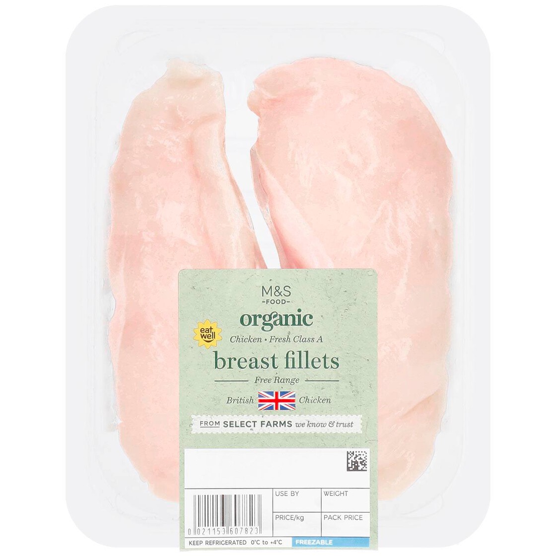M&S Organic Free Range Chicken Breast Fillets - Ocado