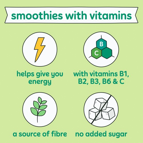 Innocent Green Energise, Kiwi, Cucumber, Apple & Matcha Super Smoothie ...