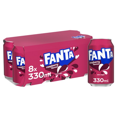 Fanta Zero Raspberry - Ocado