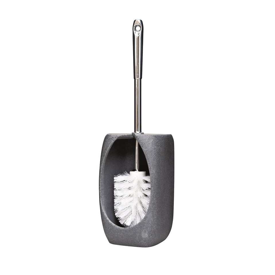 Aqualona Greystone Toilet Brush & Holder - Ocado