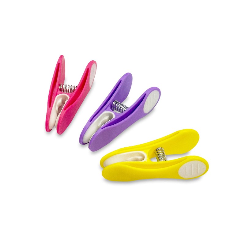 Addis Ultra Hold Tight Clothes Pegs with Soft Grip, Mixed Colours - Ocado