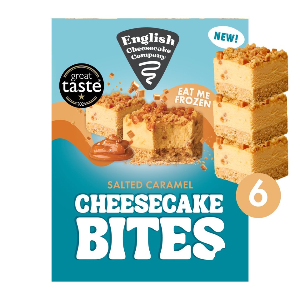 English Cheesecake Company 6 Salted Caramel Cheesecake Bites - Ocado