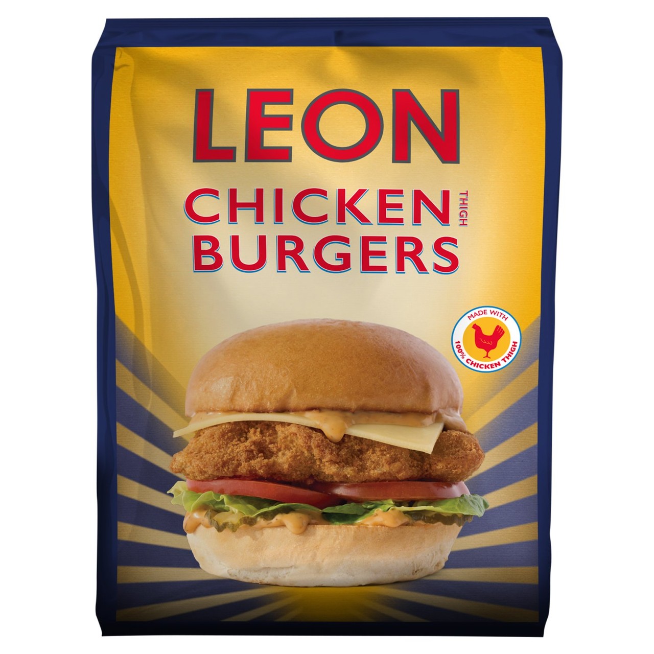 LEON Chicken Thigh Burgers - Ocado