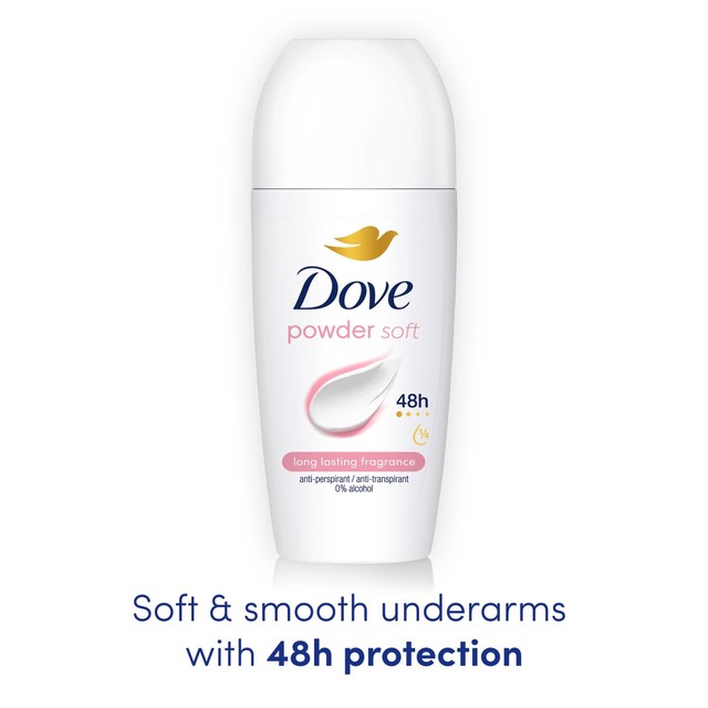 Dove Women Antiperspirant Deodorant Roll on Powder - Ocado