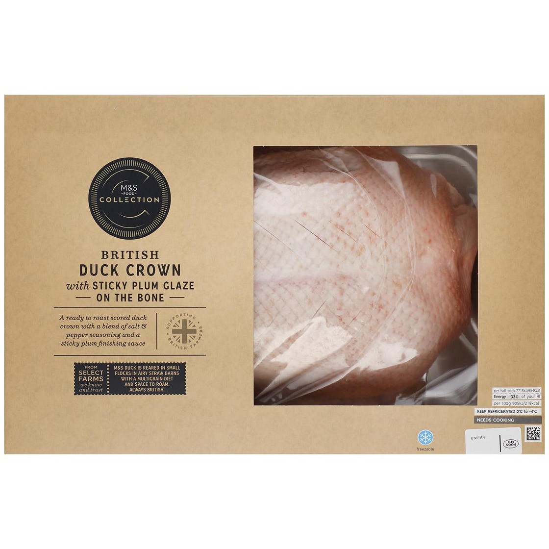 M&S Duck Crown with Sticky Plum Glaze - Ocado