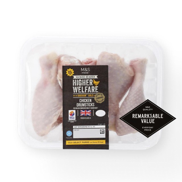 M&S Oakham Gold Chicken Drumsticks - Ocado