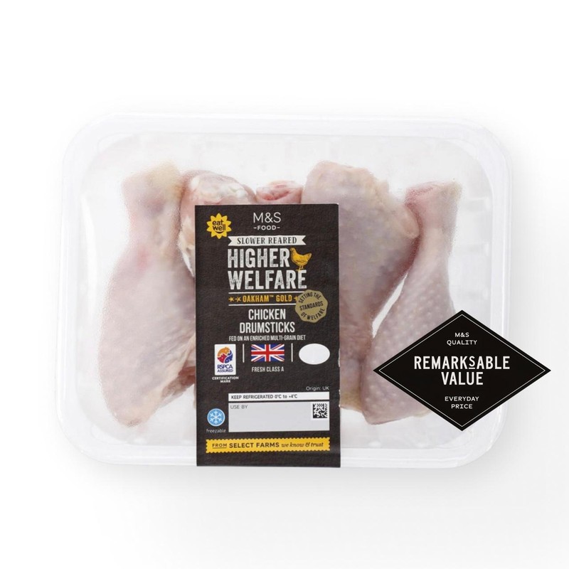 M&S Oakham Gold Chicken Drumsticks - Ocado