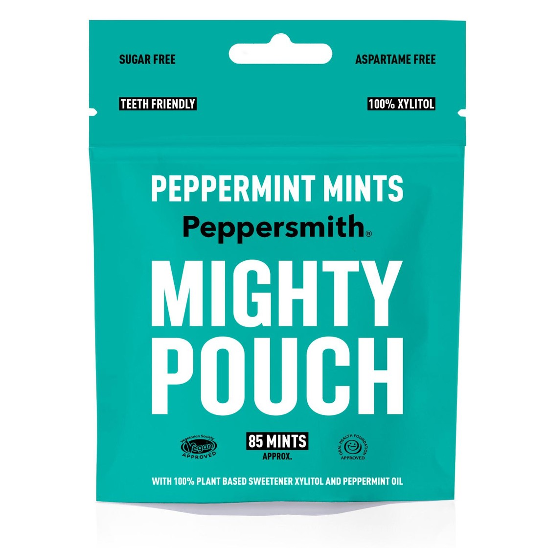 Peppersmith 100% Xylitol Mighty Pouch Peppermint Mints - Ocado
