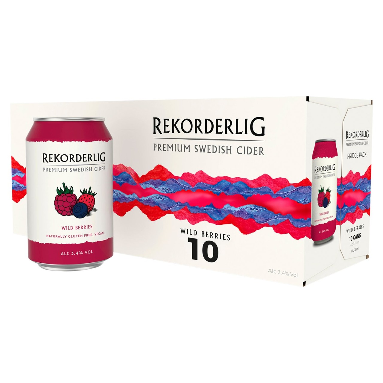 Rekorderlig Wild Berries Premium Fruit Cider Cans - Ocado