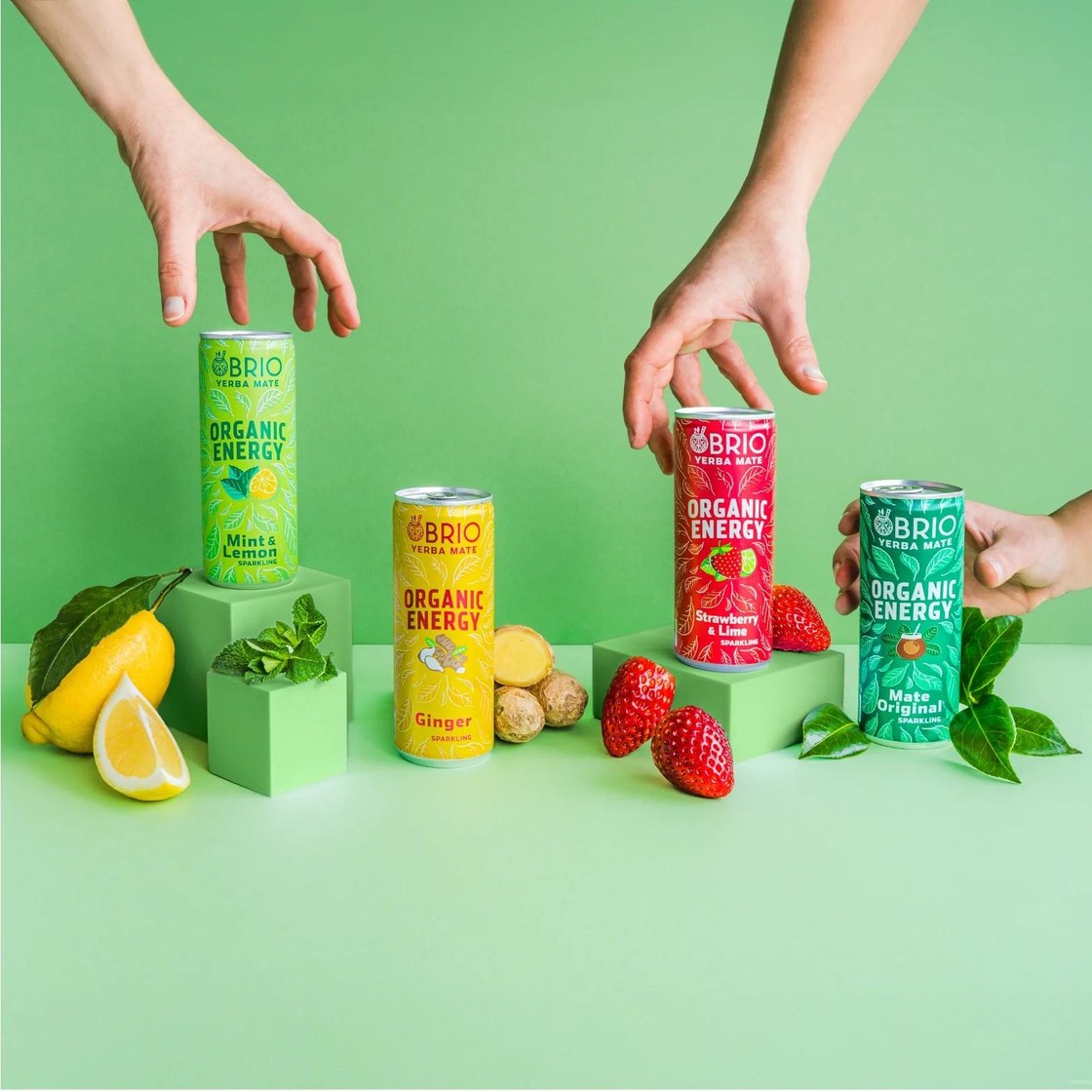 Brio Natural Organic Energy Drink Strawberry - Ocado