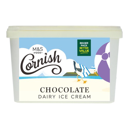 M&S Cornish Chocolate Ice Cream - Ocado