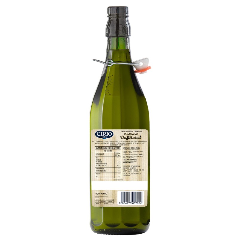 Cirio Extra Virgin Olive Oil Traditionall Unfiltered Intense Flavour ...
