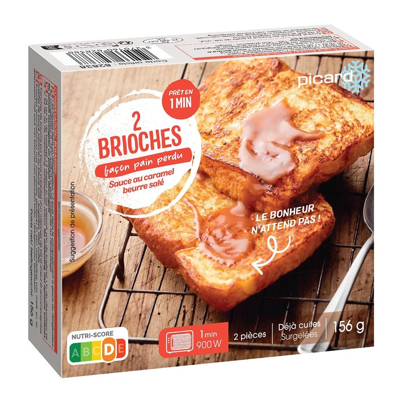 Picard - 2 French Toast Brioches With Caramel Sauce - Ocado