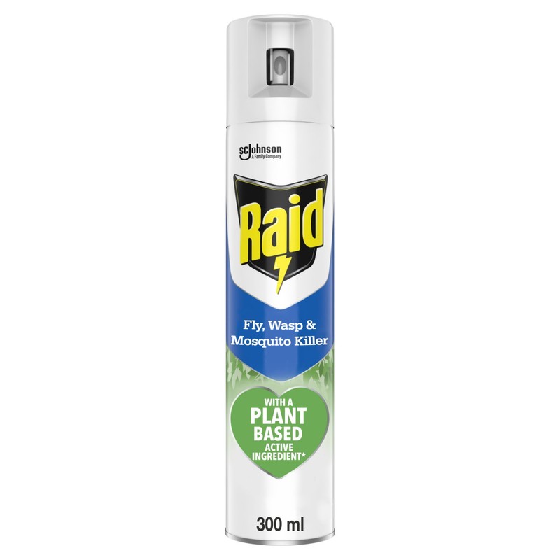 Raid Plant Based Fly, Wasp & Mosquito Killer Aerosol Spray - Ocado