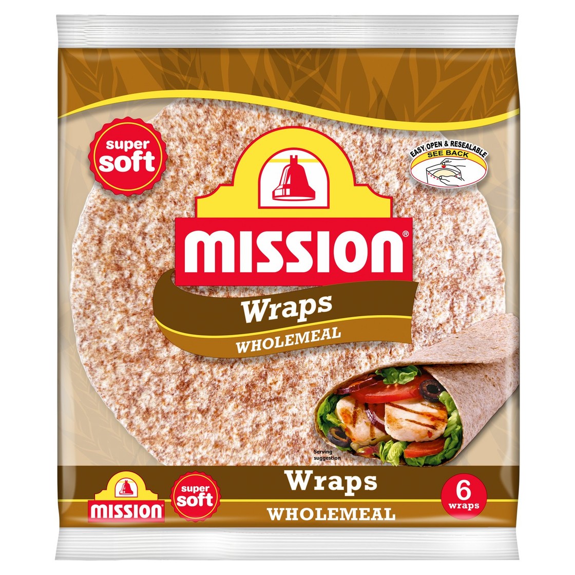 Mission Wholemeal Tortilla Wraps - Ocado