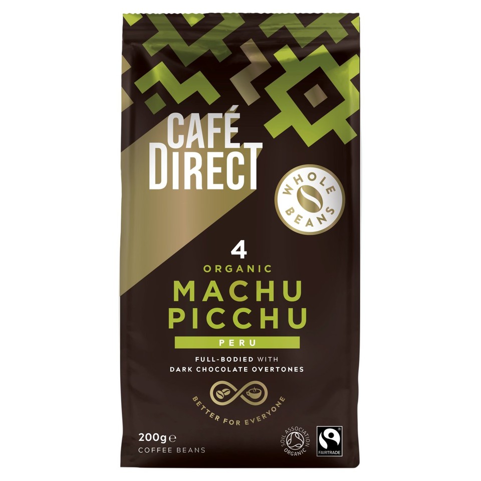 Cafedirect Fairtrade Organic Machu Picchu Peru Coffee Beans - Ocado