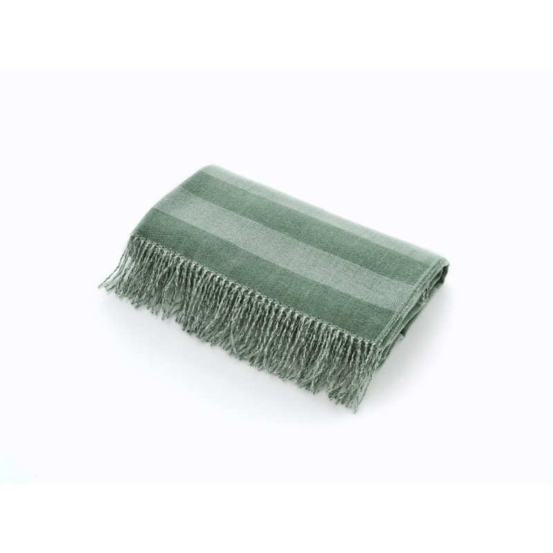 The Lyndon Company Elgin Woven Throw, Green - Ocado