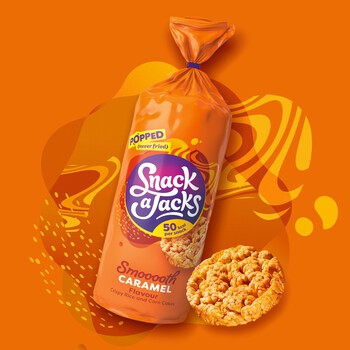 Snack a Jacks Caramel Jumbo Rice Cakes - Ocado