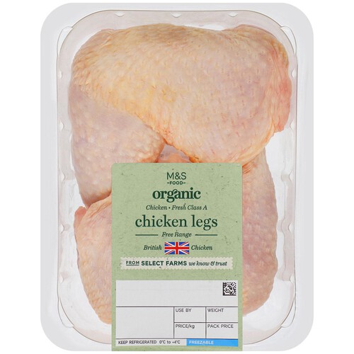 M&S Organic Free Range Chicken Legs - Ocado