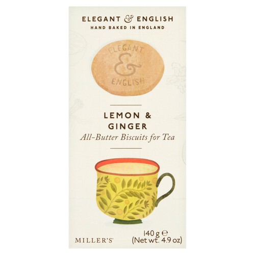 Miller's Elegant & English Lemon & Ginger Biscuits - Ocado