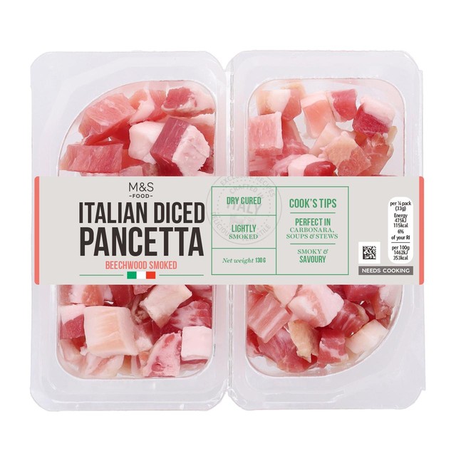 M&S Italian Diced Pancetta - Ocado