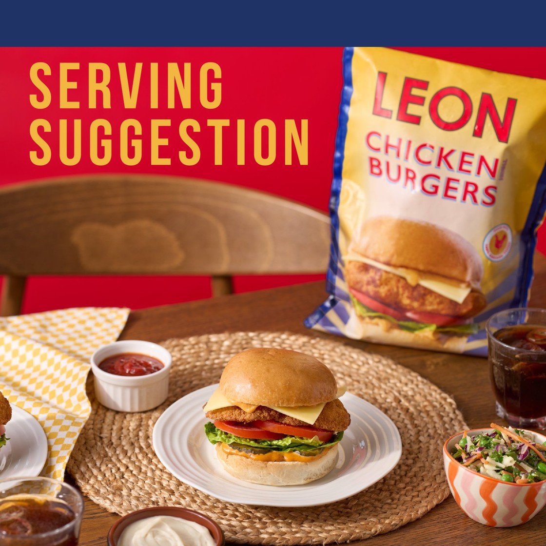 LEON Chicken Thigh Burgers - Ocado