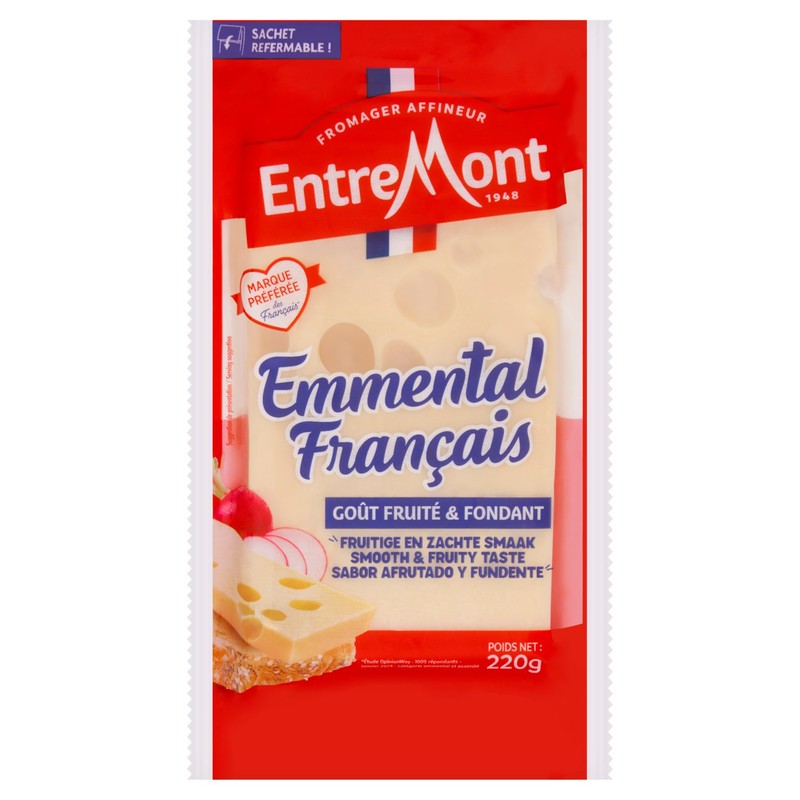 Entremont French Emmental Block - Ocado