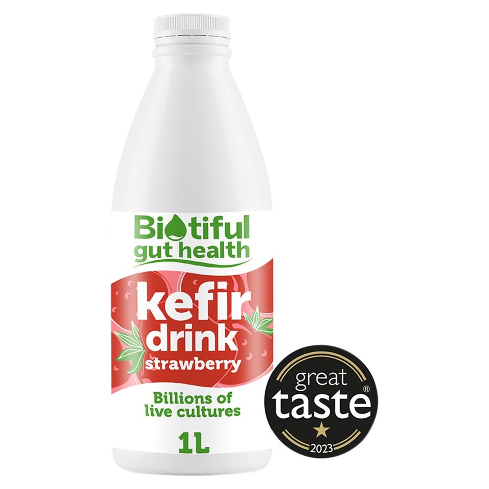 Biotiful Kefir Drink Strawberry - Ocado