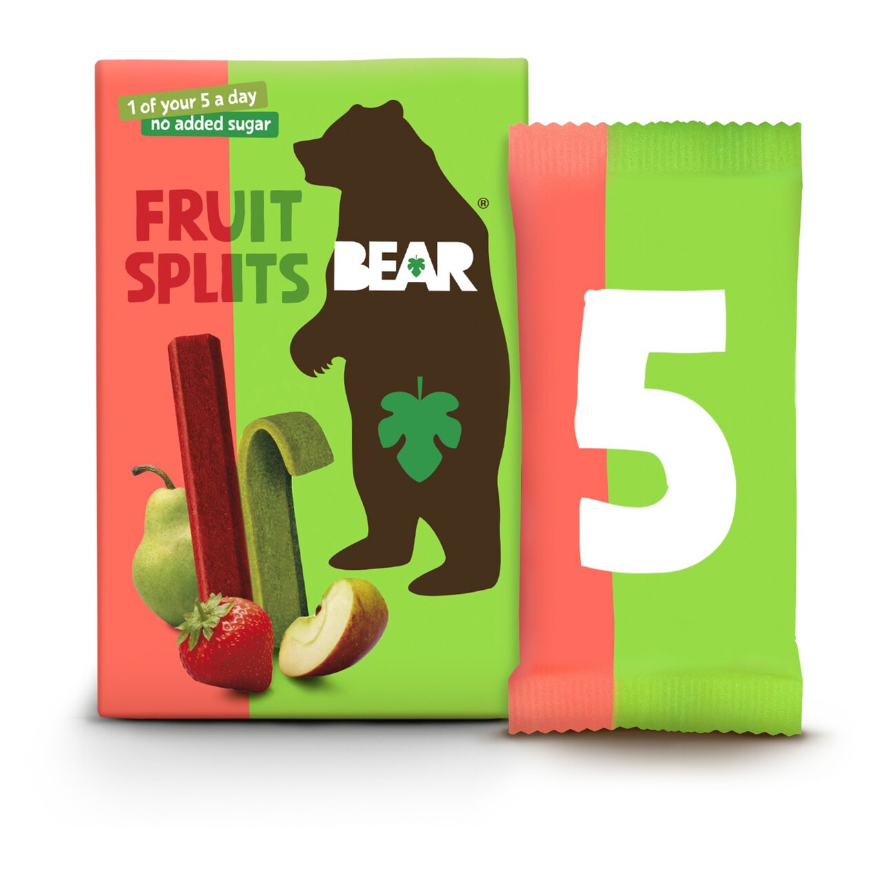 BEAR Fruit Splits Strawberry & Apple - Ocado