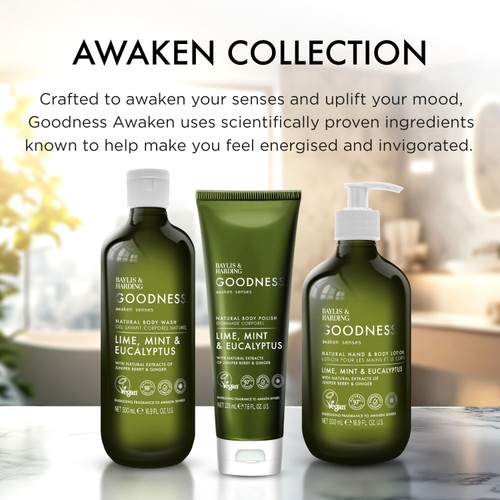 Baylis & Harding Goodness Awaken Lime, Mint & Eucalyptus Body Wash - Ocado