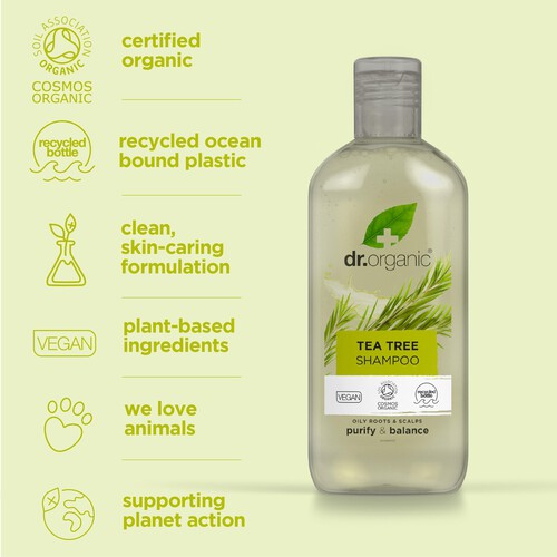 Dr Organic Tea Tree Shampoo - Ocado