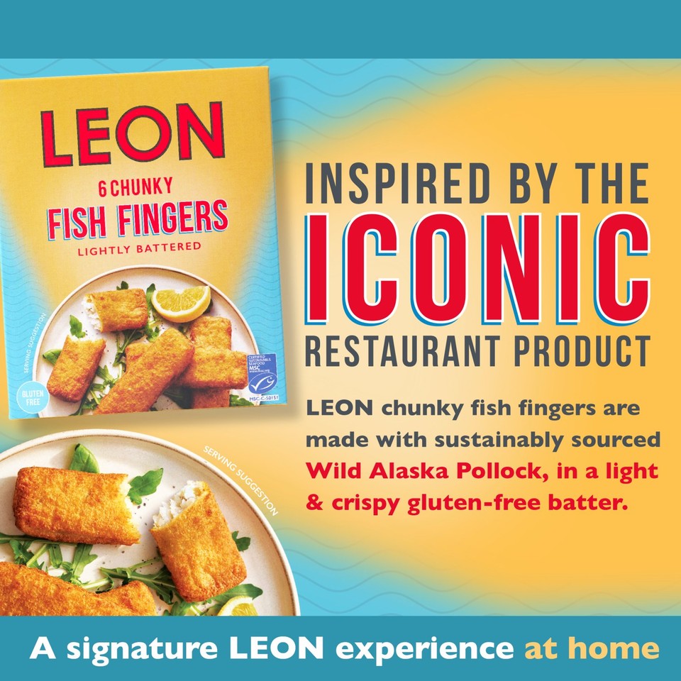 LEON 6 Chunky Fish Fingers - Ocado