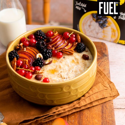 FUEL 10K Golden Syrup Protein Porridge Oat Cereal Sachets - Ocado