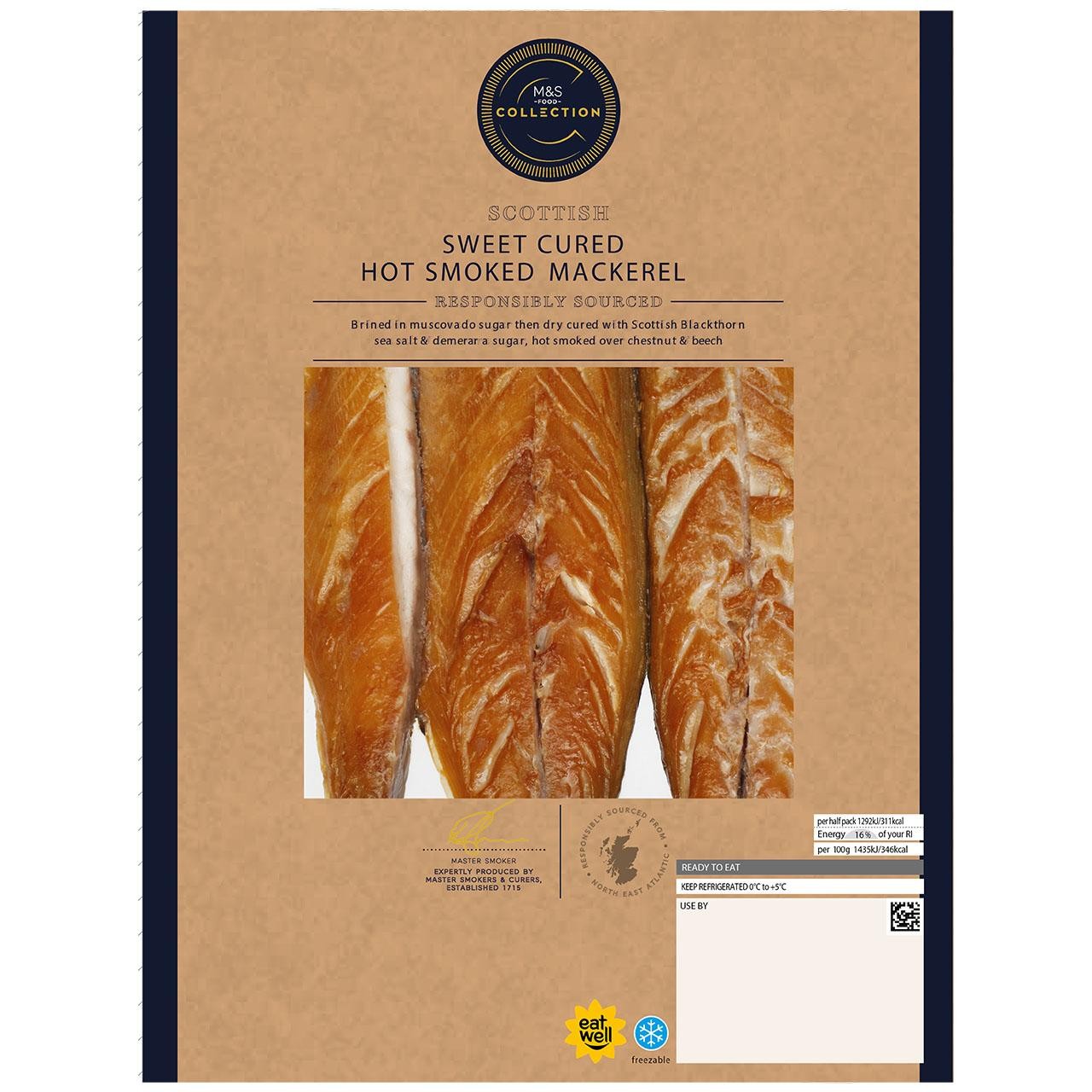 M&S Sweet Cured Hot Smoked Mackerel - Ocado