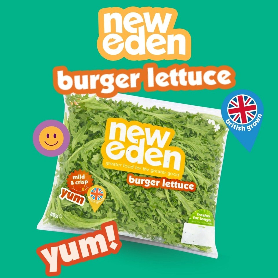 New Eden Burger Lettuce 80g - Ocado